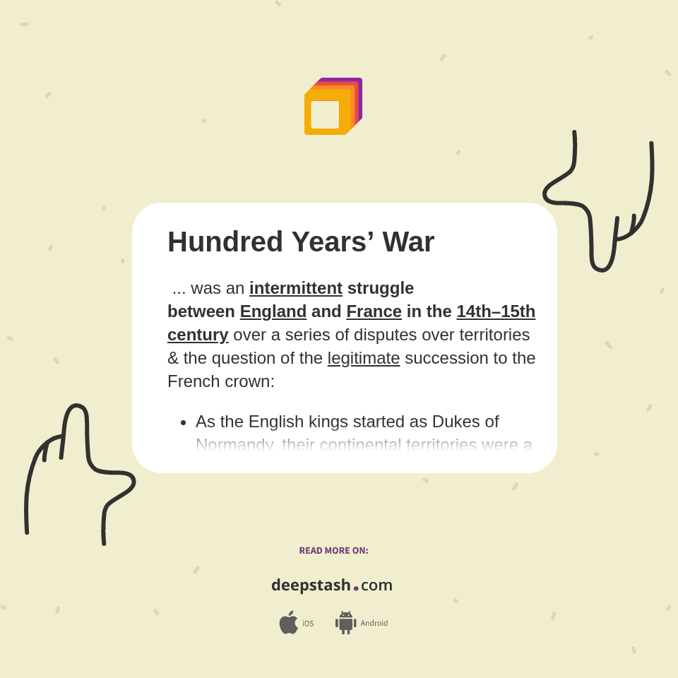 Hundred Years’ War - Deepstash