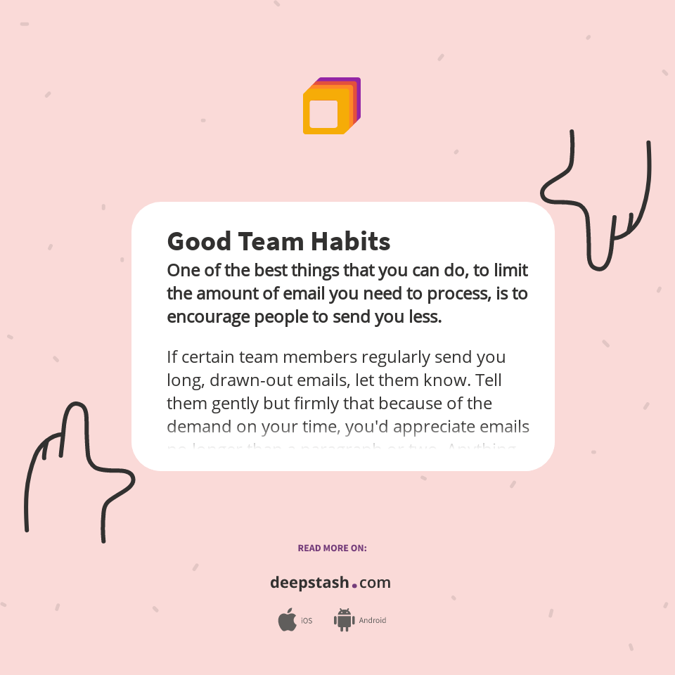 Good Team Habits - Deepstash