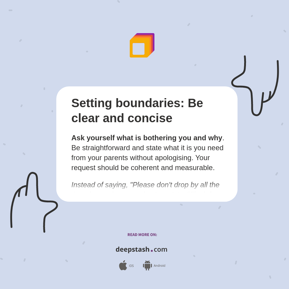 Setting boundaries: Be clear and concise - Deepstash