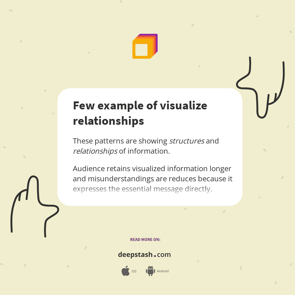 Few example of visualize relationships - Deepstash