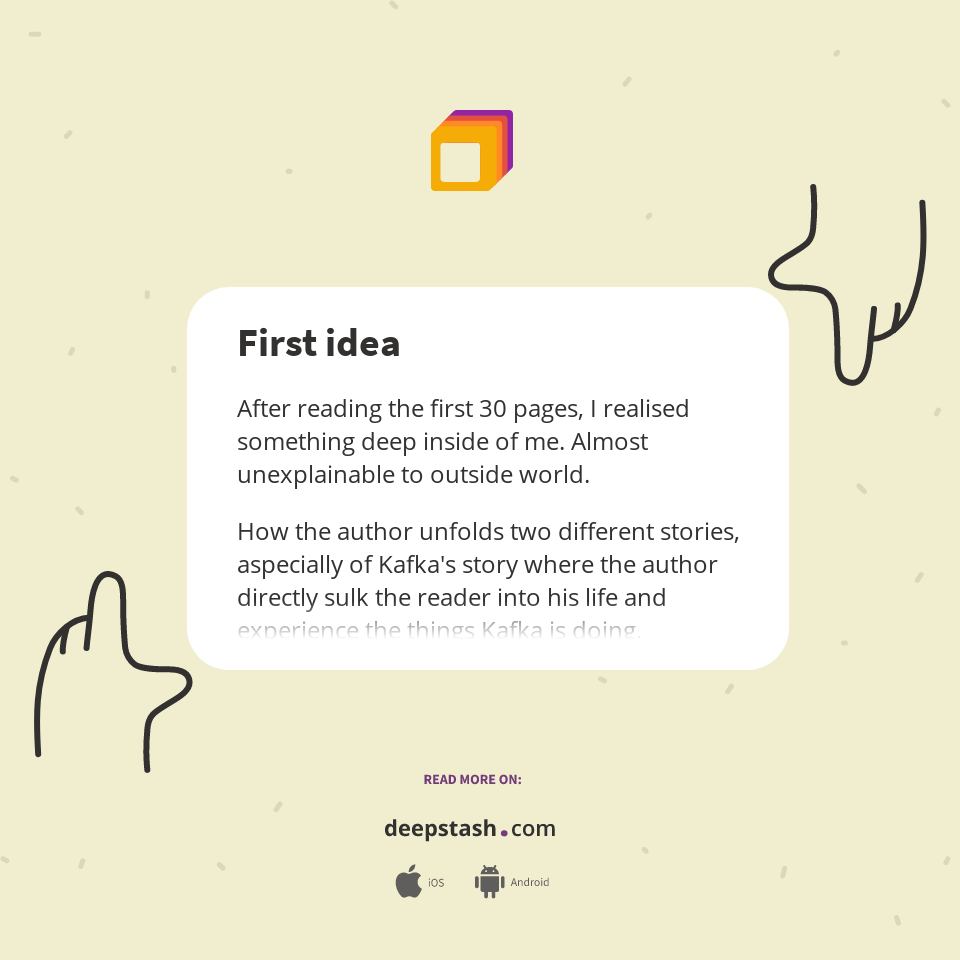 First idea - Deepstash