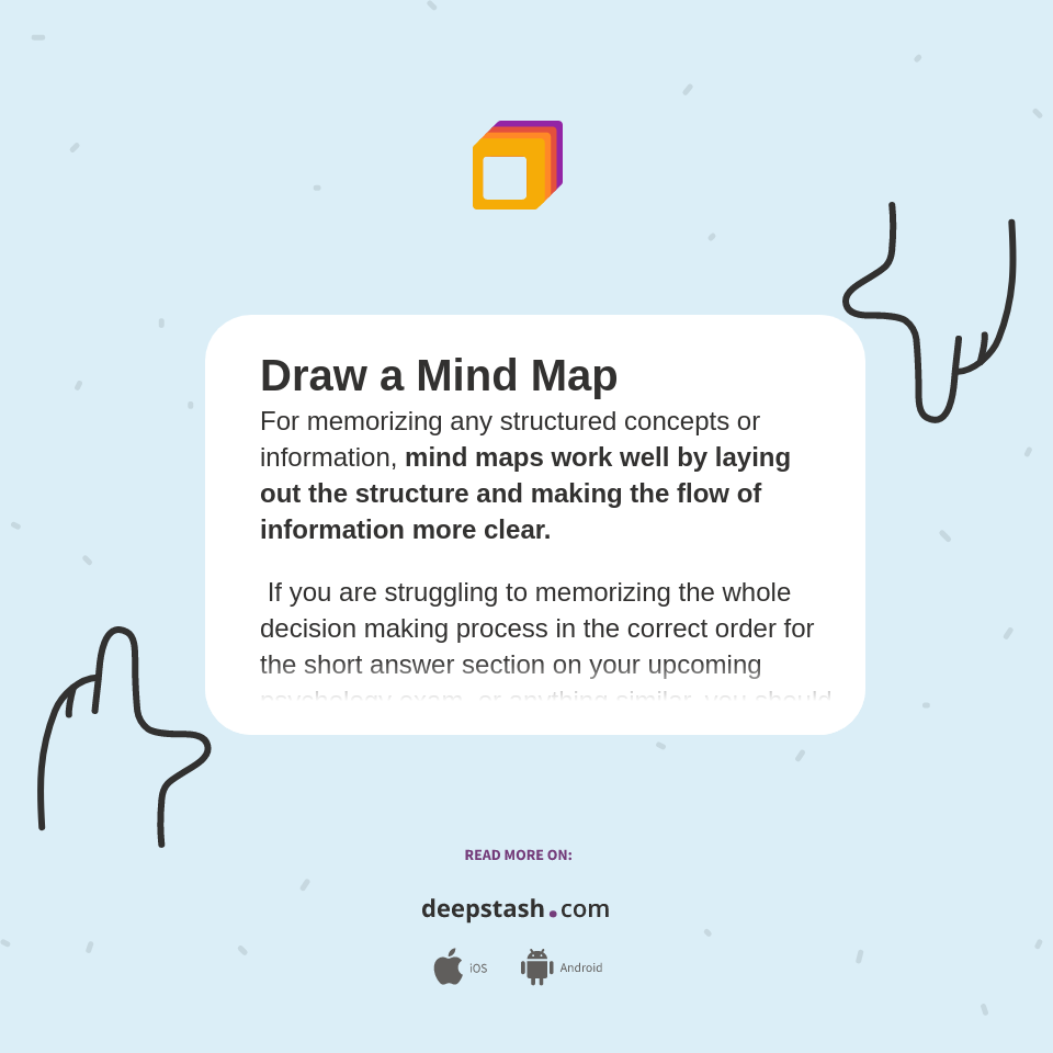 Draw a Mind Map - Deepstash