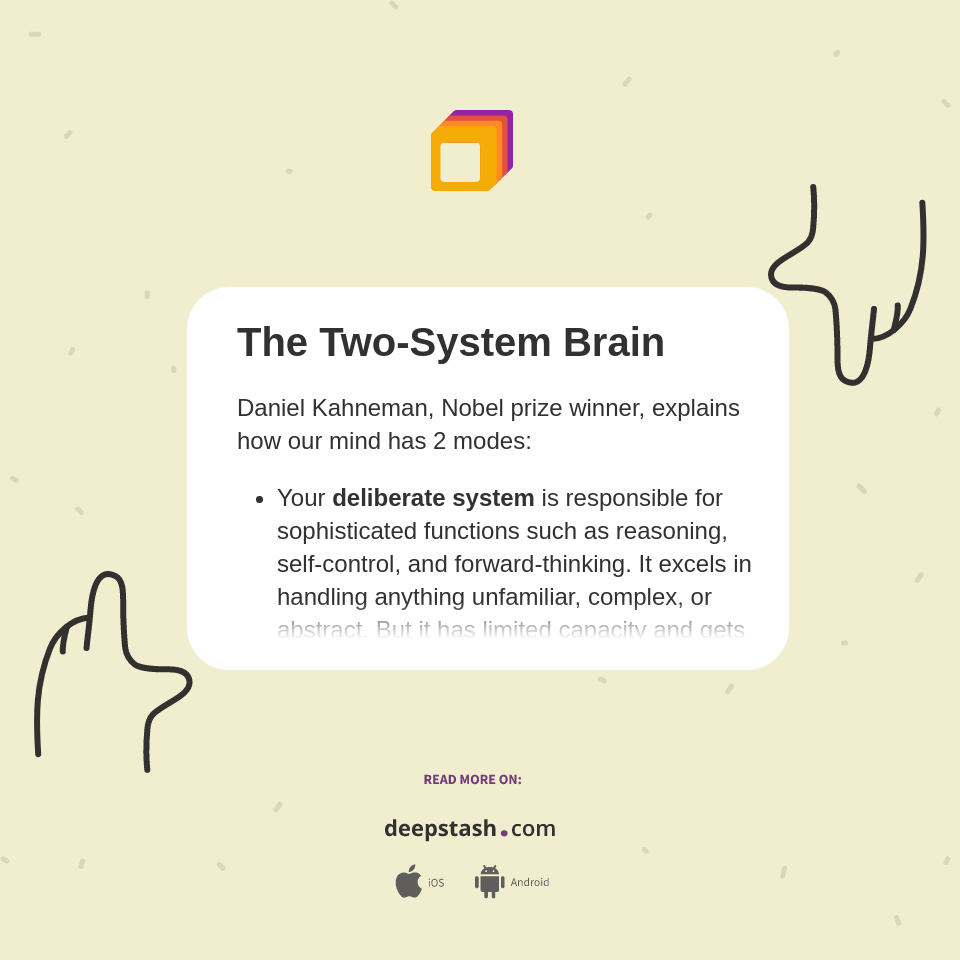 The Two-System Brain - Deepstash