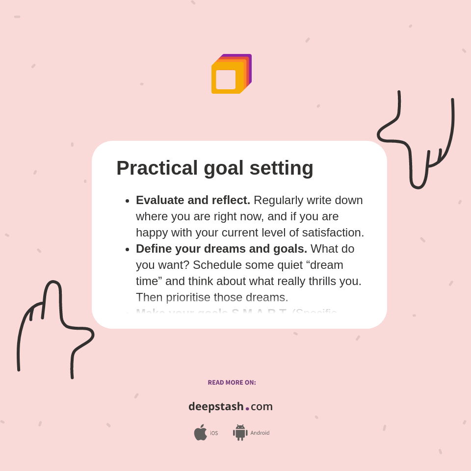 Practical goal setting - Deepstash