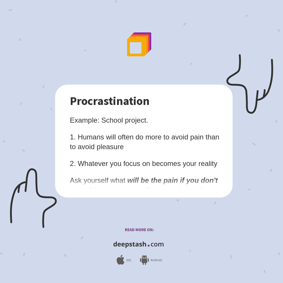 Procrastination - Deepstash