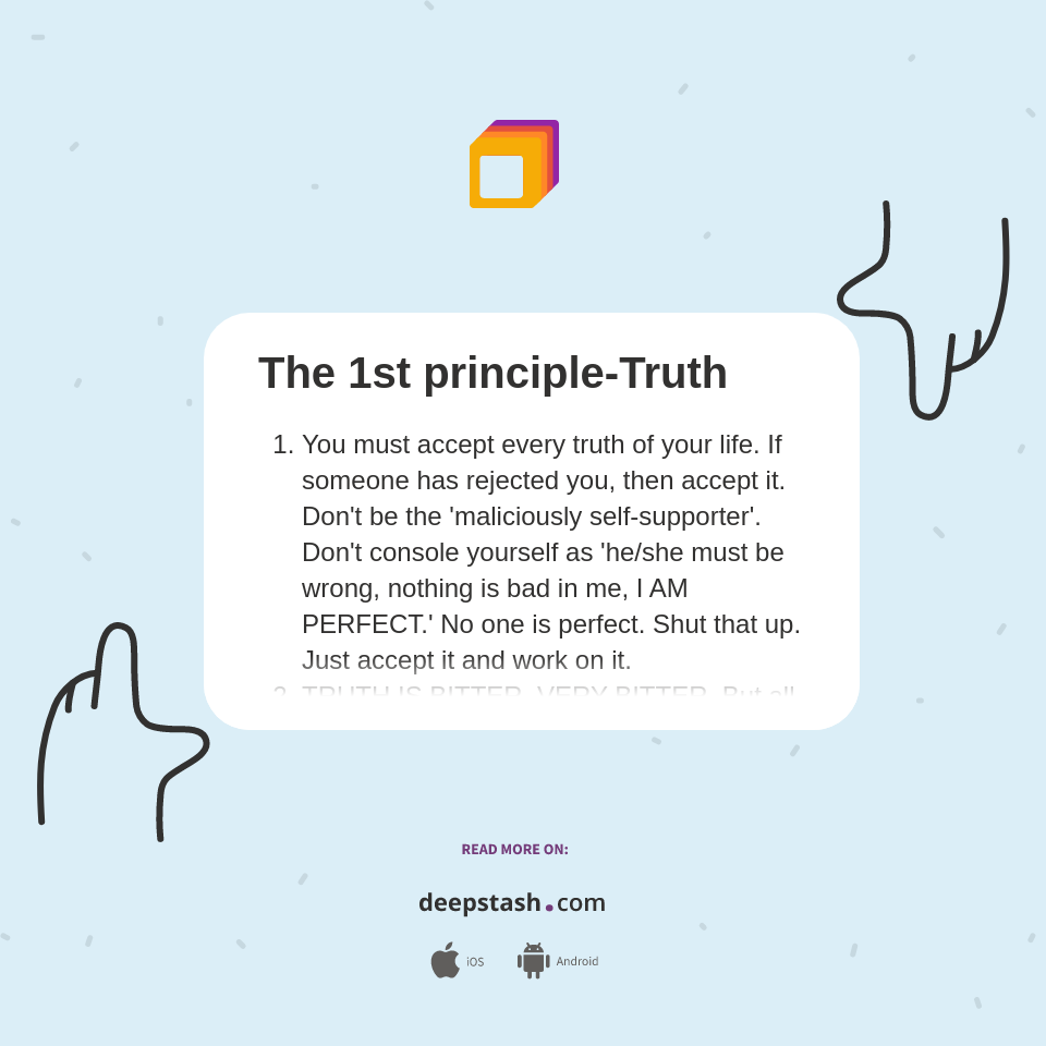 The 1st principle-Truth - Deepstash