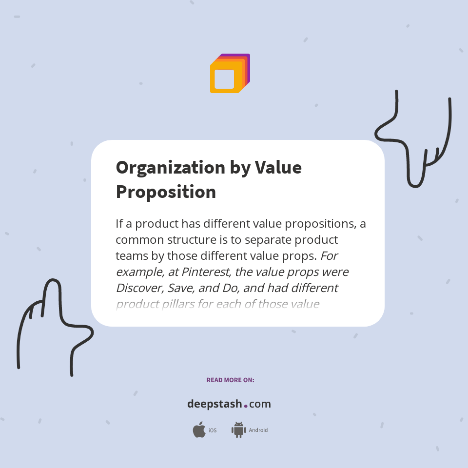 Organization by Value Proposition - Deepstash