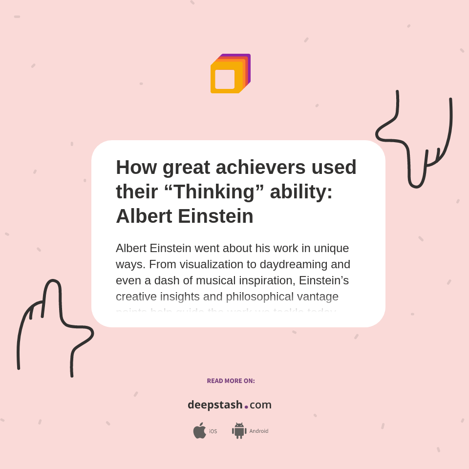How great achievers used their “Thinking” ability: Albert Einstein ...