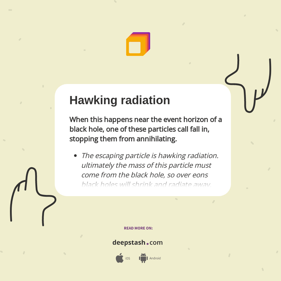 Hawking radiation - Deepstash