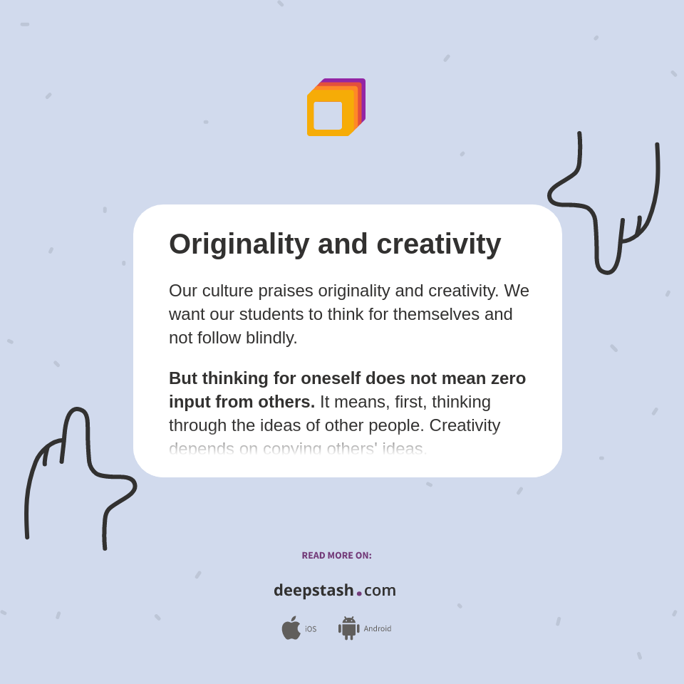 Originality and creativity - Deepstash