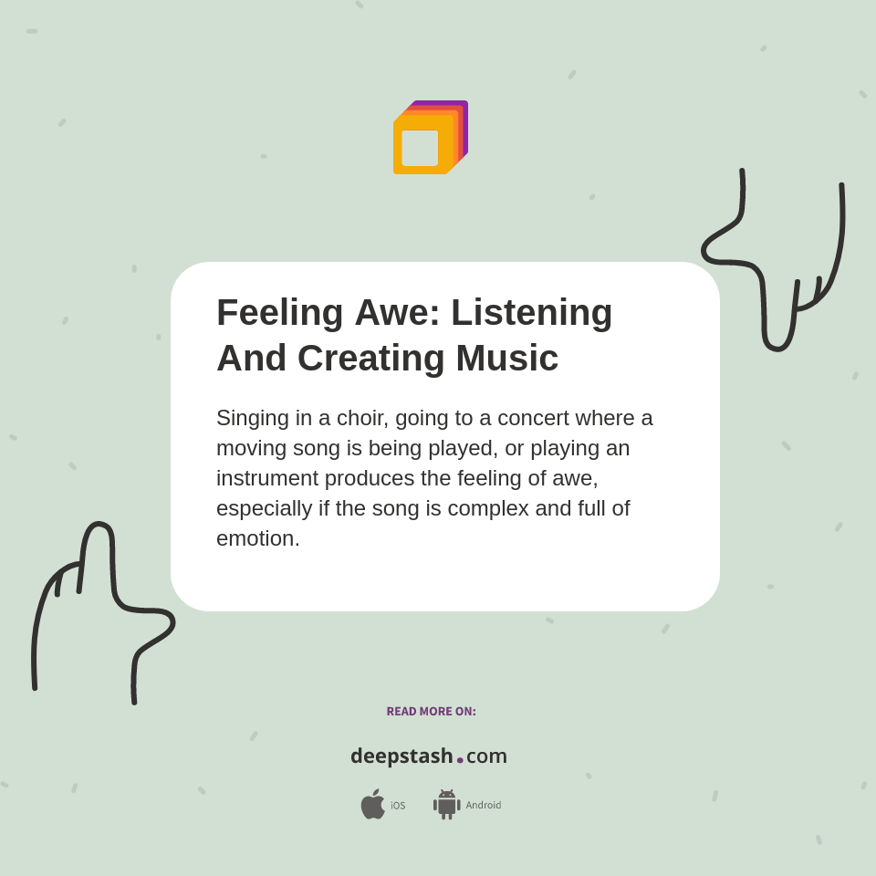 Feeling Awe: Listening And Creating Music - Deepstash