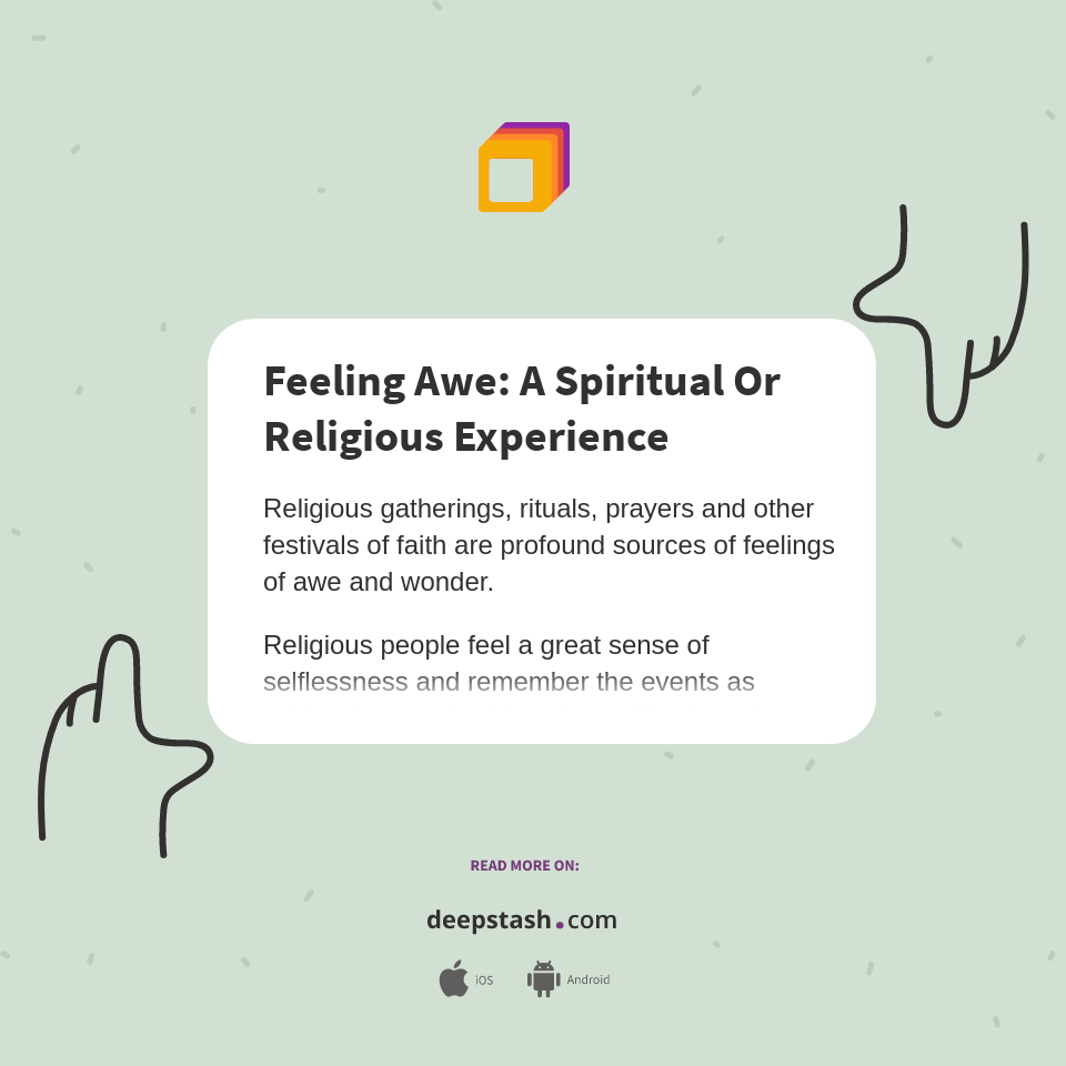 Feeling Awe: A Spiritual Or Religious Experience - Deepstash