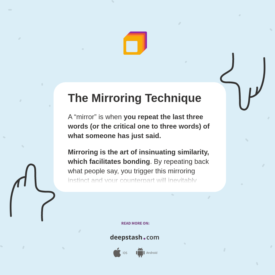 The Mirroring Technique - Deepstash