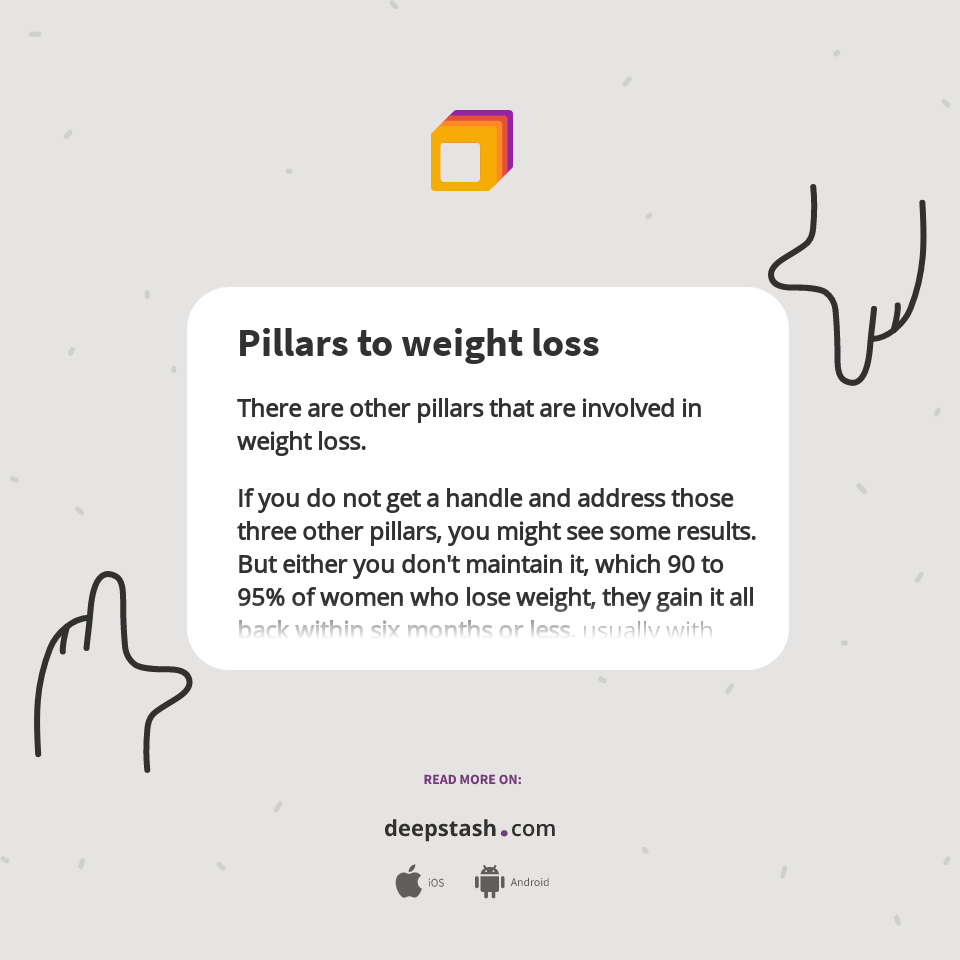 Pillars to weight loss - Deepstash