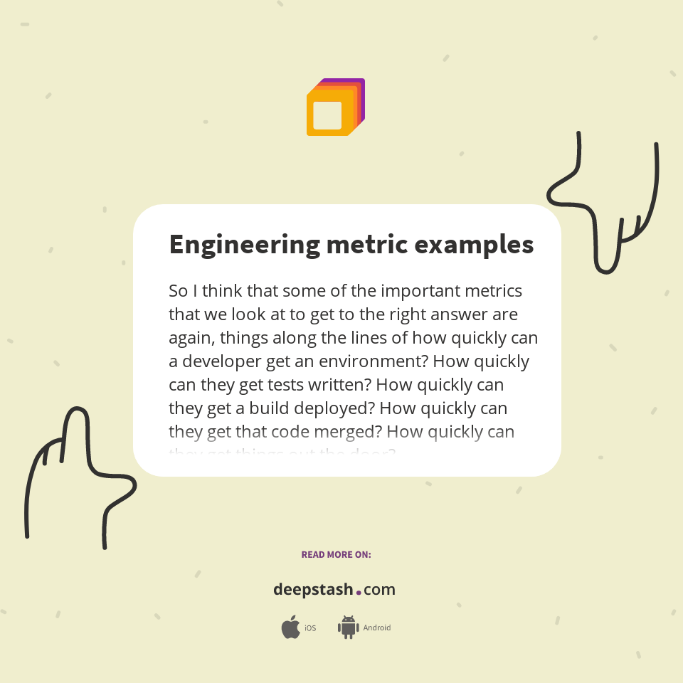Engineering metric examples - Deepstash