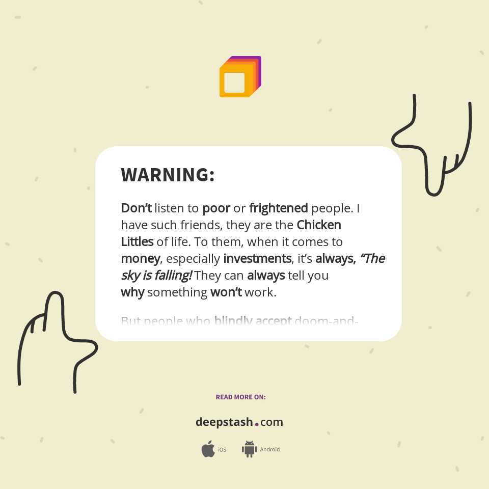 WARNING: - Deepstash