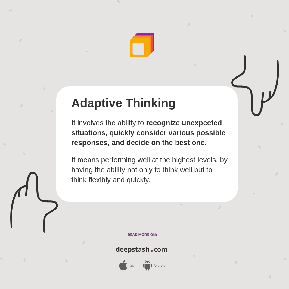 Adaptive Thinking - Deepstash