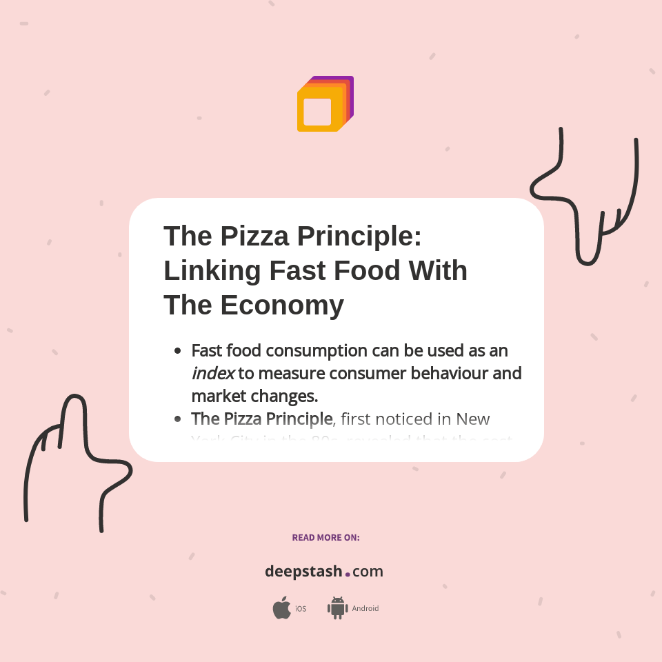 The Pizza Principle: Linking Fast Food With The Economy - Deepstash