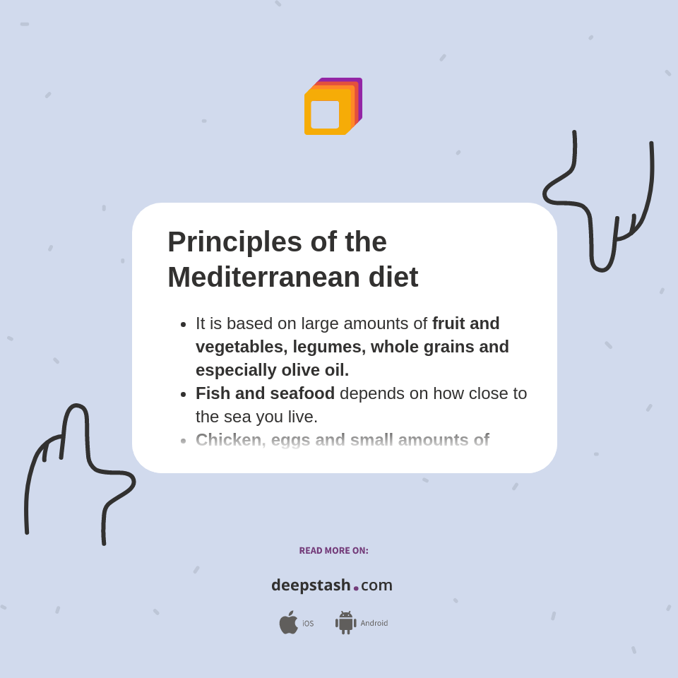 Principles of the Mediterranean diet - Deepstash