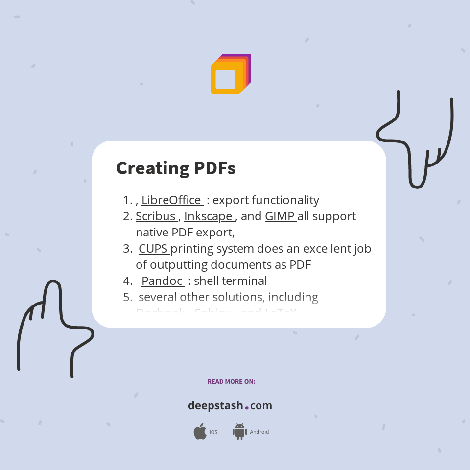 Creating PDFs - Deepstash