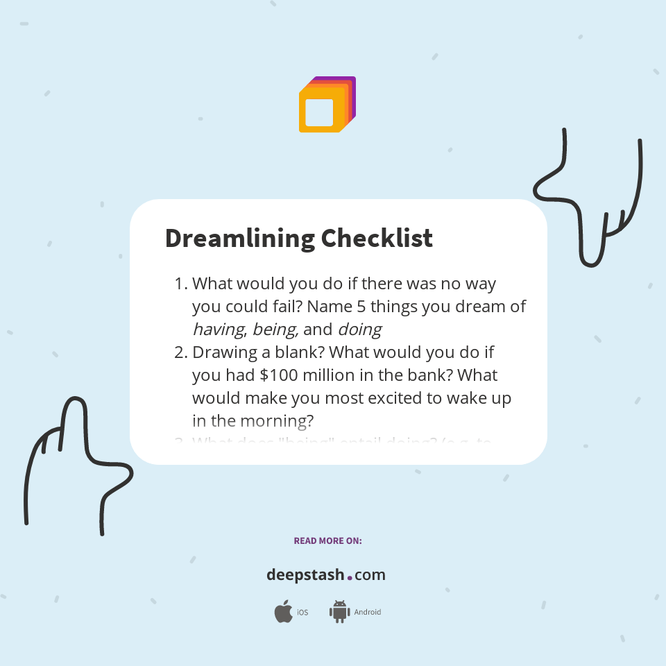 Dreamlining Checklist - Deepstash