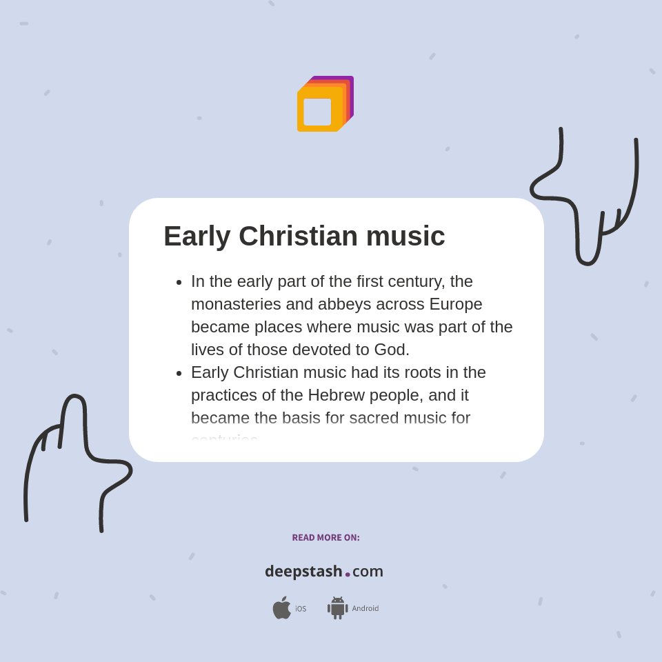 Early Christian Music Deepstash