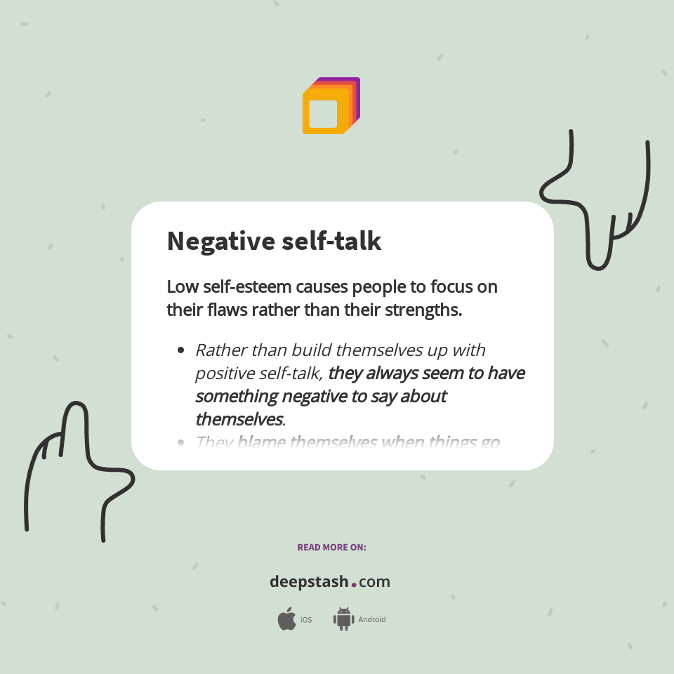 Negative self-talk - Deepstash
