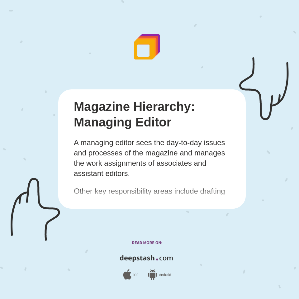 Magazine Hierarchy: Managing Editor - Deepstash