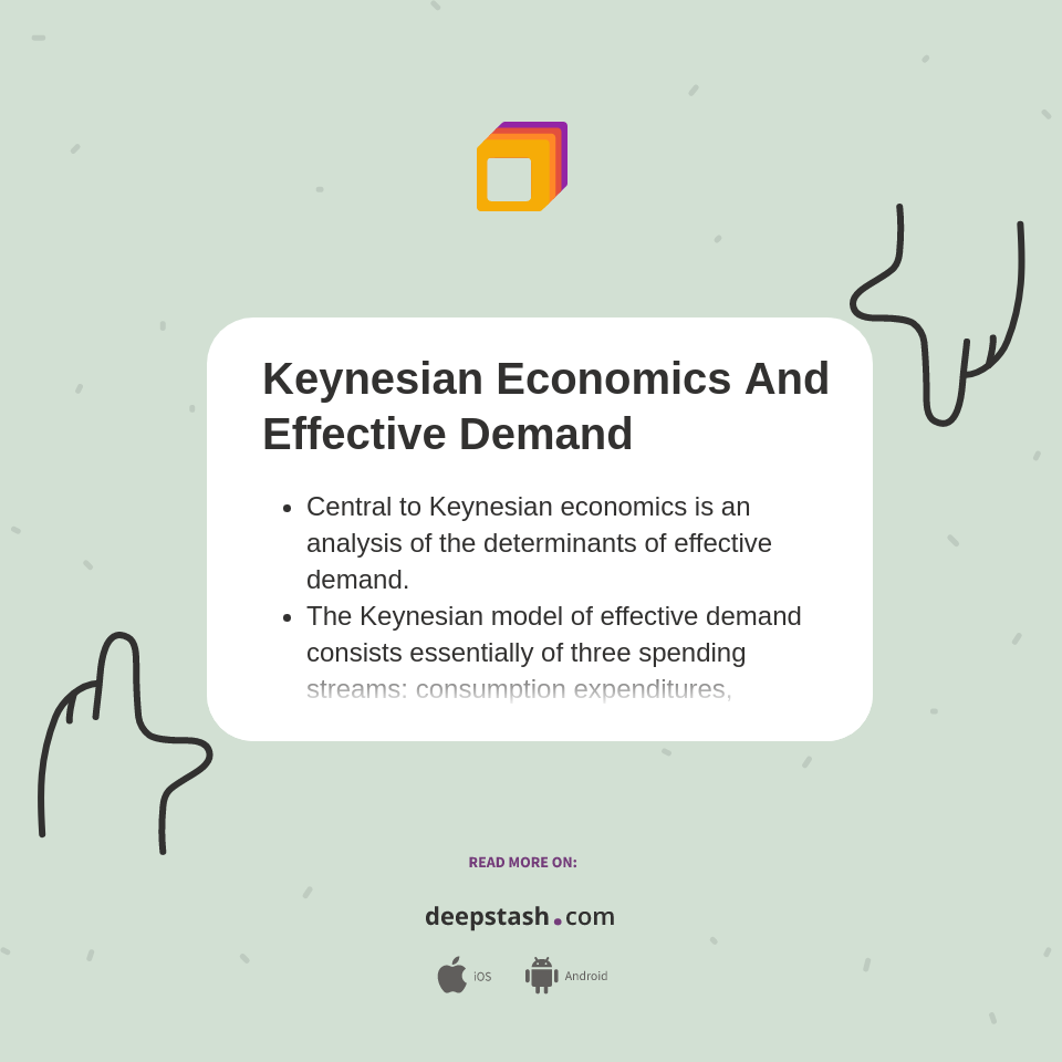Keynesian Economics And Effective Demand - Deepstash