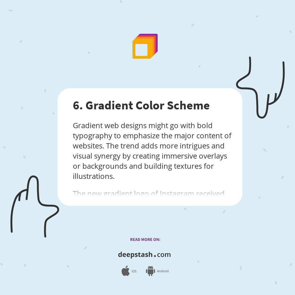 6. Gradient Color Scheme - Deepstash