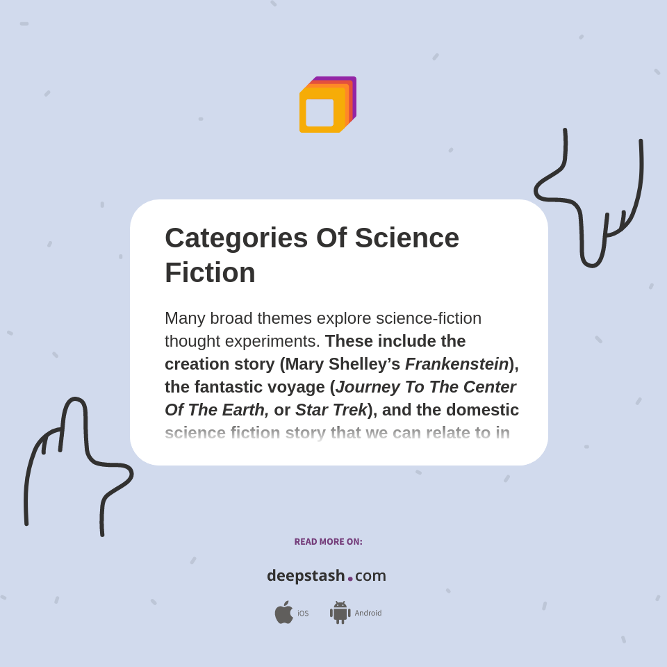 Categories Of Science Fiction - Deepstash