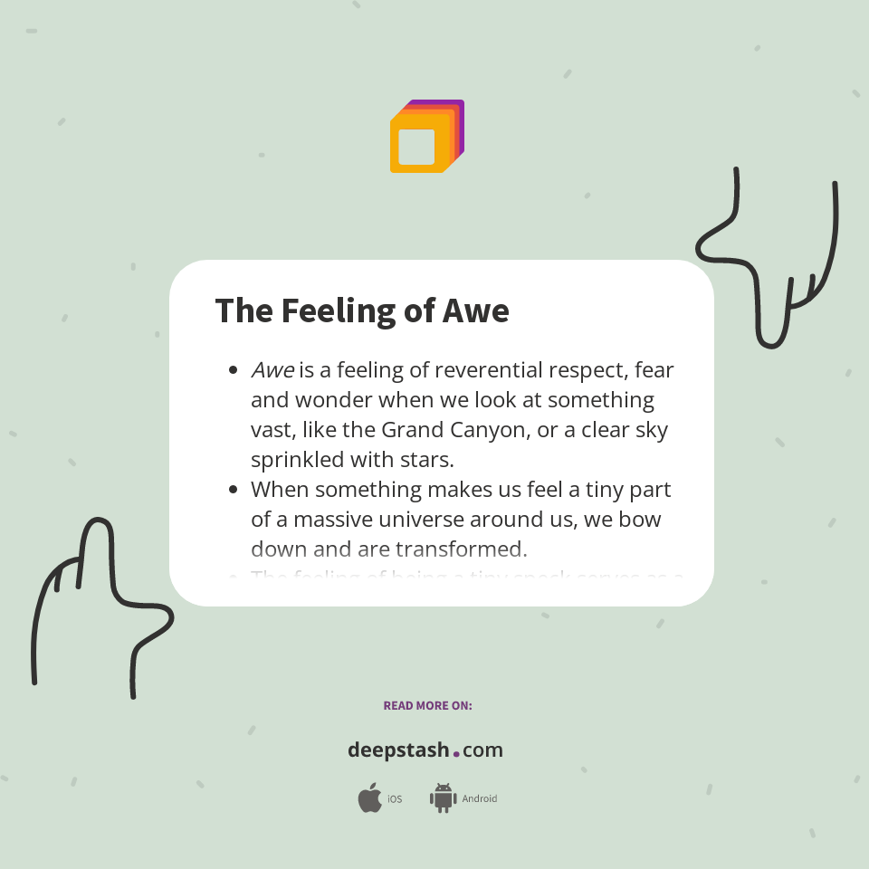 The Feeling of Awe - Deepstash
