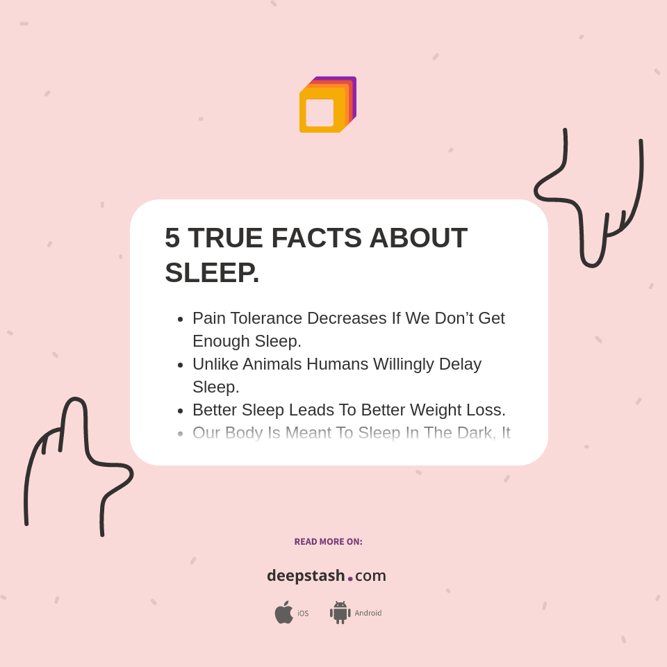 5 TRUE FACTS ABOUT SLEEP. - Deepstash